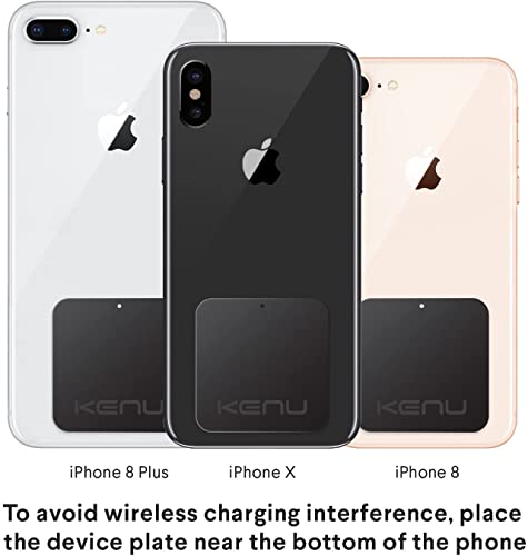 Kenu Airframe Magnetic Phone Car Mount for Air Vent - Portable Mobile Holder - 360 Degree Rotation - 6 Powerful Magnets with 1 Reusable Steel Plate - Use with Latest iPhones, Samsungs, and Androids