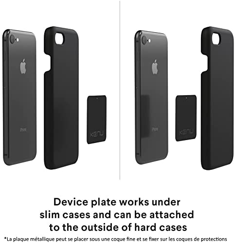 Kenu Airframe Magnetic Phone Car Mount for Air Vent - Portable Mobile Holder - 360 Degree Rotation - 6 Powerful Magnets with 1 Reusable Steel Plate - Use with Latest iPhones, Samsungs, and Androids