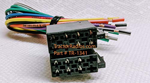 Semi Truck Stereo Male ISO Wiring Harness Radio CD Player in Dash Freightliner Plug Play International Peterbilt Volvo Freightliner Sterling Mack Kenworth