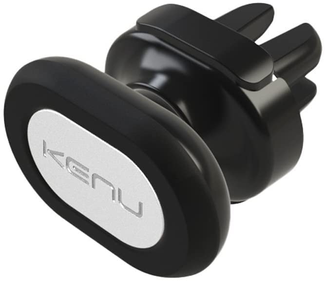 Kenu Airframe Magnetic Phone Car Mount for Air Vent - Portable Mobile Holder - 360 Degree Rotation - 6 Powerful Magnets with 1 Reusable Steel Plate - Use with Latest iPhones, Samsungs, and Androids
