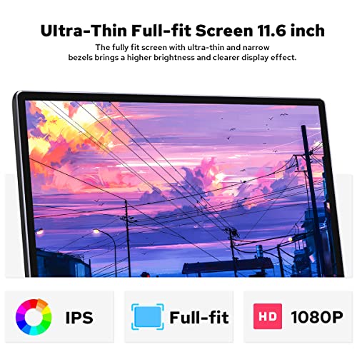 JOYING Carplay Stereo 11.6 Inch Octa Core Double Din Car Stereo Android 10 Navigation Car Stereo With Full-Fit 1920x1080 Screen 8GB+128GB Support Bluetooth 5.1/AM/FM Radio/4G Module/DVR/Back-Up Camera