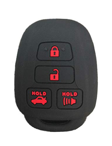KAWIHEN Silicone Key Fob Cover Compatible with HYQ12BDM HYQ12BEL HYQ12BDP Toyota Avalon Camry Corolla Highlander Rav4 Yaris Scion FR-S tC