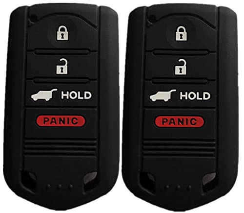 Smart Key Fob Covers Case Protector Keyless Remote Holder for Acura MDX TL TLX ZDX RDX TSX RL ZD IL M3N5WY8145 (Not fit Engine Hold FOB) Black OEM Part Number 267F-5WY8145 KR5434760