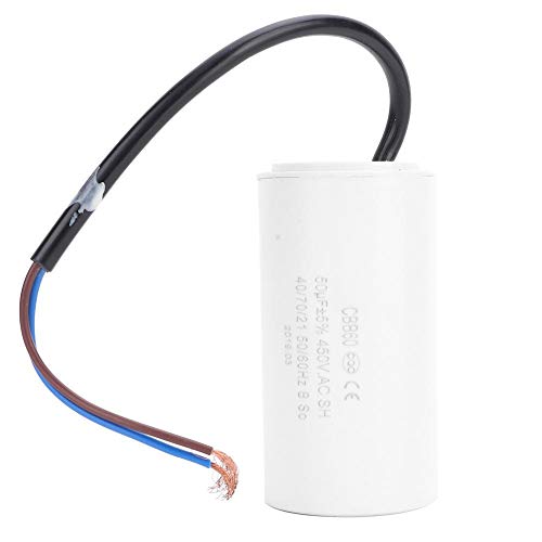 Capacitor, 50uF Capacitor 450V 50uF Starting capacitor Run capacitor Motor starting capacitor CBB60 Motor starting capacitor 450V 50uF Microfarad capacitor cable, CBB60 450V 50uf working capacitor