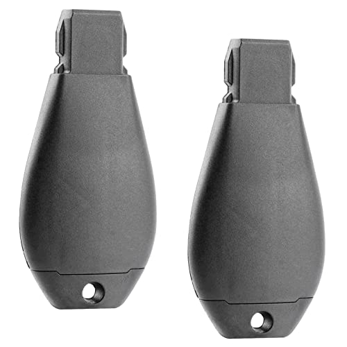 KeylessOption Keyless Entry Remote Control Car Key Fob Starter Alarm for Caravan Town Country VW (Pack of 2)