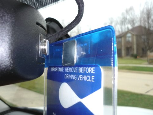 JL Safety 2 MirorTag Bronze Tag Holders Easily Display & Put Away a Handicap Parking Placard. Magnetically snap Your Tag On & Off to Magnet adhered Behind Rearview Mirror. 2 Included- Made in USA