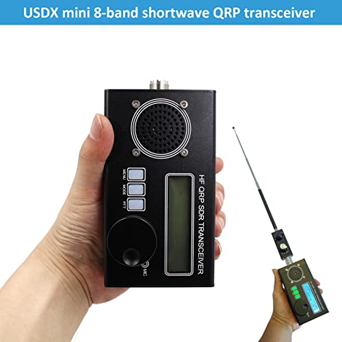 Shortwave Radio Transceiver, 8 Band Full Mode USDR SDR QRP Transceiver, USB/LSB/CW/AM/FM/DSP Modes, Aluminum Alloy, for Signal Reception