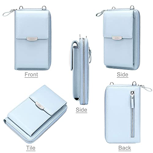 OIDERY Small Crossbody Phone Bags Cellphone Wallet Purse for Women with Credit Card Slots