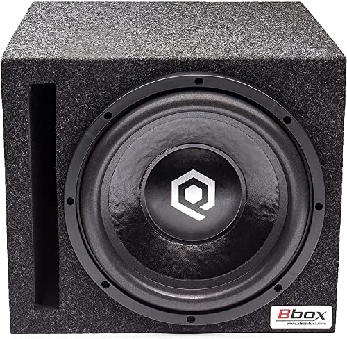 Bbox 12SVSC Single Vented 12 Inch Subwoofer Box - Premium Subwoofer Box Improves Audio Quality, Sound & Bass - Car Subwoofer Boxes & Enclosures with Nickel Finish Terminals