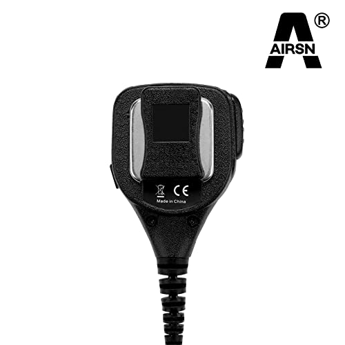 AIRSN Shoulder Mic Speaker Compatible with Motorola XPR 6550 XPR 7550 XPR 7550e APX 6000 Walkie Talkie【with 3.5mm Audio Jack, Heavy Duty】 Handheld Microphone Reinforced Cable