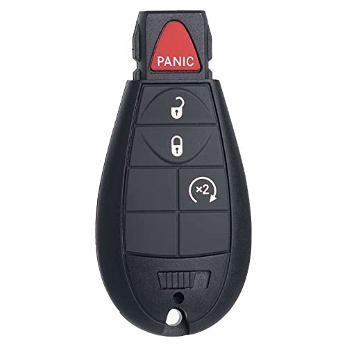 Key Fob FOBIK Keyless Remote Start Replacement Fits for Dodge Ram 1500 2500 2009 2010 2011 2012 Grand Caravan Charger Challenger Durango Journey Jeep Grand Cherokee Commander Chrysler Town Country