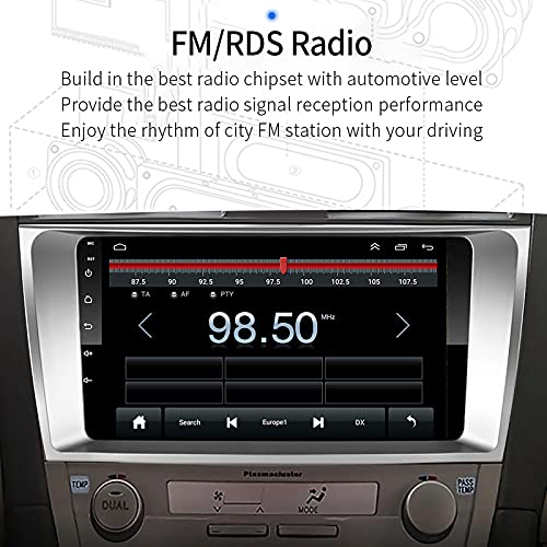 Cocheparts Car Stereo for Toyota Camry Radio 2007-2011 Built-in Apple Carplay/Android Auto/WiFi/Bluetooth/Steering Wheel Control/Split Screen/GPS Navigaion(Note:Not Compatible with JBL System)