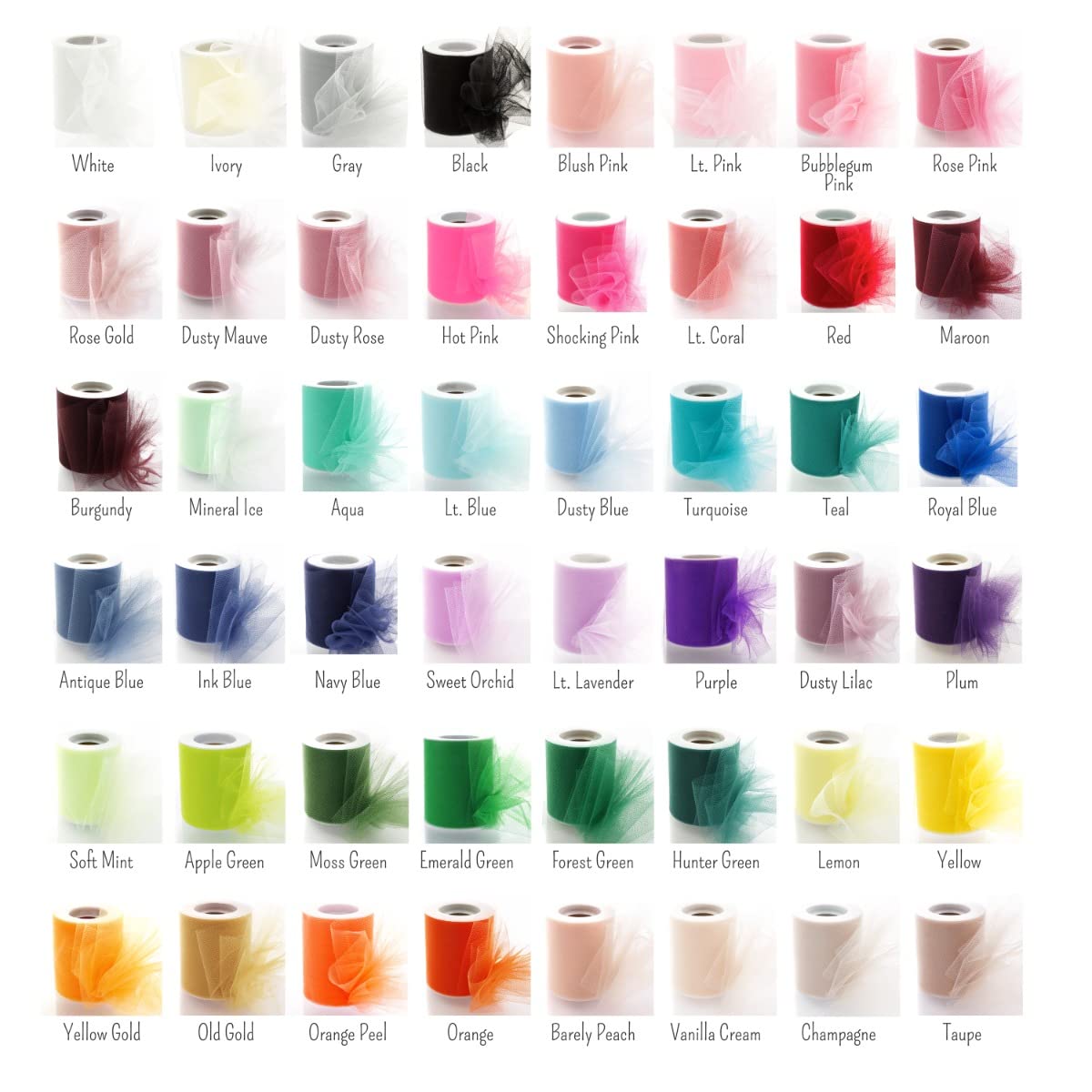 3" Premium Tulle Fabric Roll for Crafts, Wedding, Party Decorations, Gifts - Black 25 Yard Spool