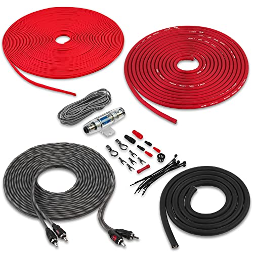 BELVA BPKG Series Car Subwoofer with Ported Enclosure, Monoblock Amplifier, Wiring Kit and Remote Bass Knob (1000W Dual 10")