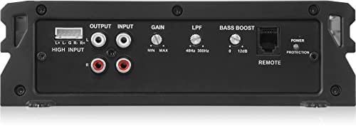 BELVA BPKG Series Car Subwoofer with Ported Enclosure, Monoblock Amplifier, Wiring Kit and Remote Bass Knob (1000W Dual 10")