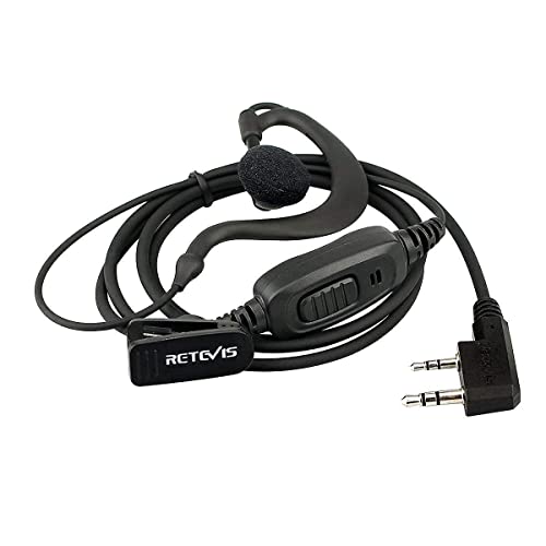 Retevis RT21 Adult Walkie Talkies(6 Pack) with Headsets (10 Pack), 2 Way Radio Hands Free with Six-Way Multi Gang Charger Long Range for Organization Business, C Shape Earhook Walkie Talkie Earpiece