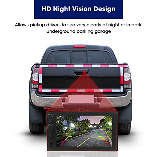 LEADSIGN Tailgate Handle Backup Rear View Camera for Tacoma 2005-2014,Aftermarket Tailgate Door Handle Replacement Parking Camera, RCA Connector