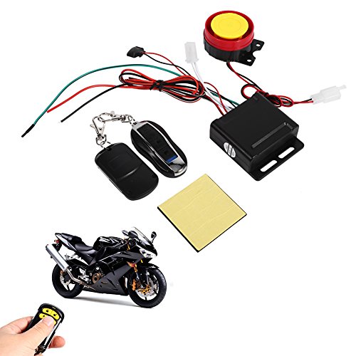 Motorcycle Alarm System Anti Theft, 12V Motorcycle Alarm with Remote Car Alarm System Remote Control Remote Engine Start Arming