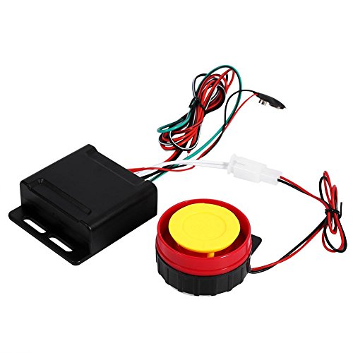 Motorcycle Alarm System Anti Theft, 12V Motorcycle Alarm with Remote Car Alarm System Remote Control Remote Engine Start Arming