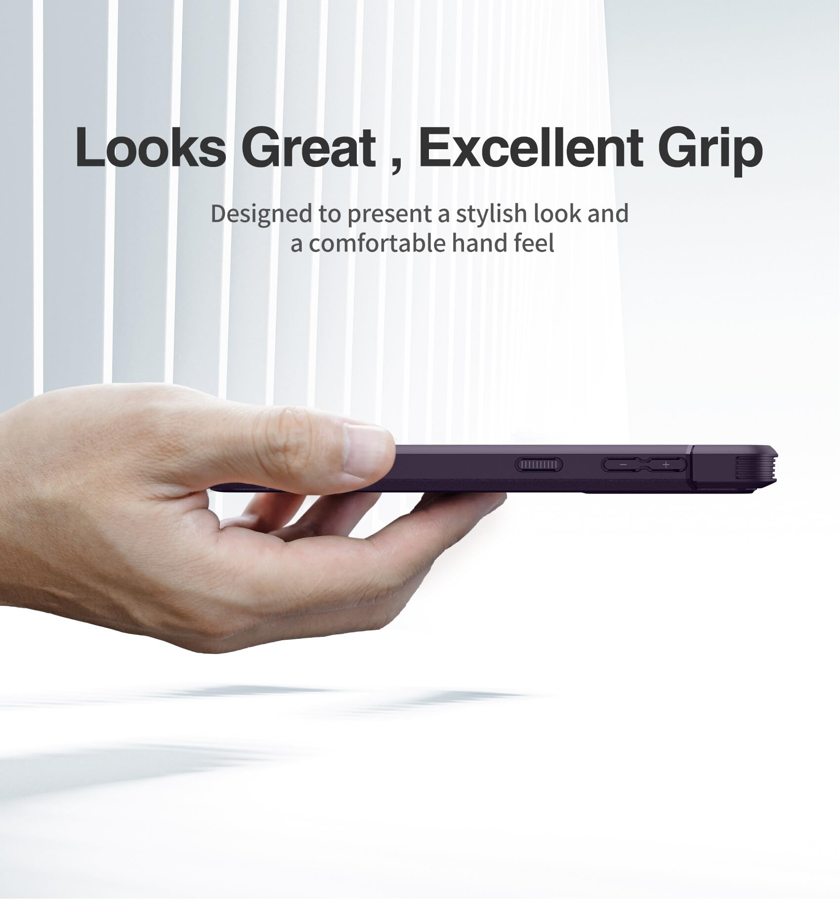 SURITCH for Samsung Galaxy S21 Case 6.2 Inch (Only), (2 Front Frames) Full-Body Heavy Duty Rugged Shockproof Phone Cover with Built-in Screen Protector, Dark Purple