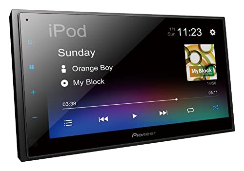 Pioneer 6.8 Double DIN Touchscreen Display, Apple iPhone and Android Music Support, in-Dash Bluetooth USB Digital Multimedia Car Stereo Receiver