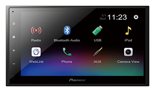 Pioneer 6.8 Double DIN Touchscreen Display, Apple iPhone and Android Music Support, in-Dash Bluetooth USB Digital Multimedia Car Stereo Receiver