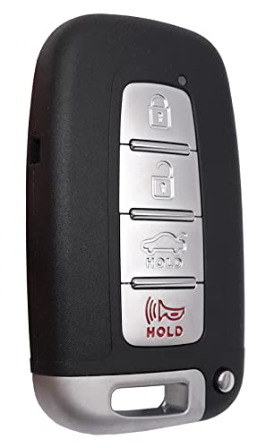 vurbemes 4 Buttons Replacement Key Fob fit for 2010 2011 2012 2013 2014 2015 Hyundai Sonata Elantra Genesis Veloster Kia Optima Smart Keyless Entry Key Fob (SY5HMFNA04)