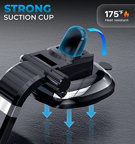 Bestrix Phone Holder for Car, SmartClamp Car Phone Mount | Dashboard Cell Phone Car Phone Holder Compatible with iPhone 13 12 11 Pro, Xr, Xs, XS MAX,XR,X, Galaxy S20 Note 20 Ultra & All Smartphones