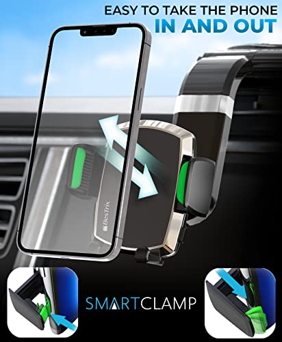 Bestrix Phone Holder for Car, SmartClamp Car Phone Mount | Dashboard Cell Phone Car Phone Holder Compatible with iPhone 13 12 11 Pro, Xr, Xs, XS MAX,XR,X, Galaxy S20 Note 20 Ultra & All Smartphones