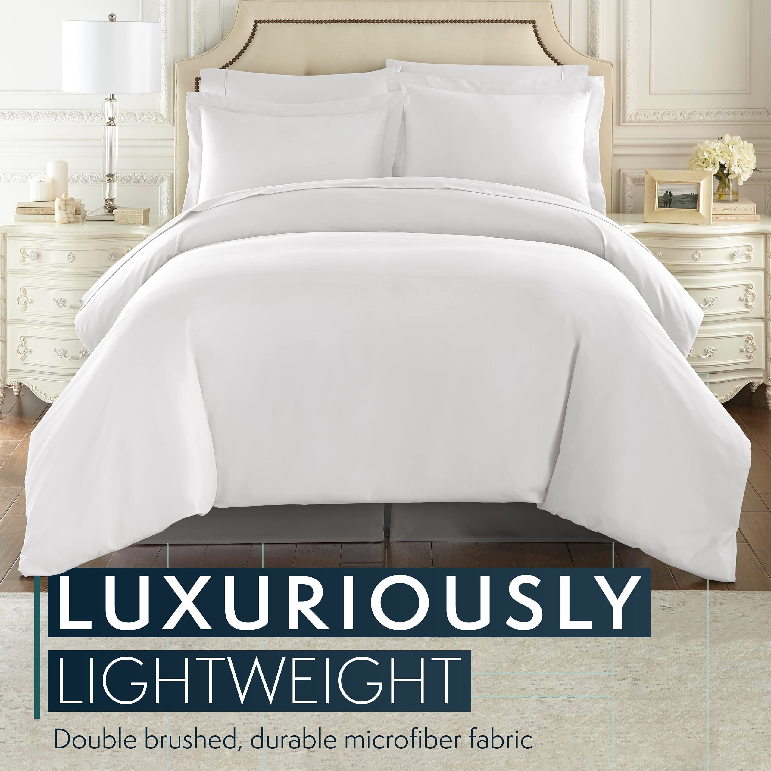 HC Collection Twin Bed Skirt, Soft Microfiber Box Spring Cover, 14" Inch Drop Bed Skirt Twin Bed, Wrinkle & Fade Resistent - Gray