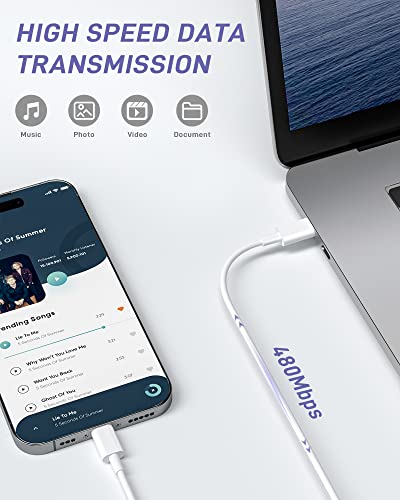 20W USB C Fast Charger for iPad Pro 12.9, iPad Pro 11 inch 2021/2020/2018, iPad Air 5th/4th 10.9 inch 2022/2020, iPad Mini 6 Generation & PD Wall Charger with 6ft USB C to C Charging Cable (2 Pack)