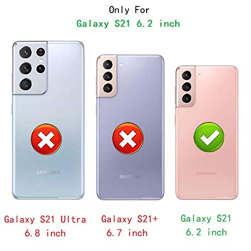 Jaorty for Samsung Galaxy S21 5G Phone Case for Women with Card Holder,Galaxy S21 Case Wallet Crossbody Lanyard with Strap,Credit Card Slots Kickstand Case with Ring Holder,6.2 Inch,White Leopard