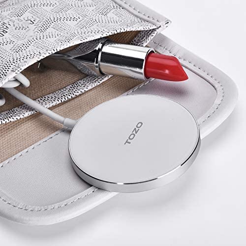TOZO W6 Wireless Magnetic Charger Compatible for iPhone 14/14 Plus/14 Pro/14 Pro Max/13 Series/12 Series Aviation Aluminum Computer Numerical Control Technology Fast Charging Compatible for Magsafe