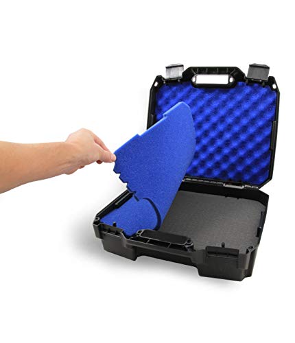 Casematix Customizable 2 Way Radio Case Fits Walkie Talkies and CB Radios Compatible with Arcshell , Baofeng , Midland , Motorola Talkabout , Retevis and Uniden and More
