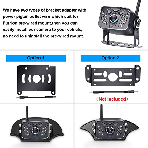 RV Dual Digital Wireless Backup Camera Kit with 7ββ DVR Touch Key Monitor Trailer Rear View Front View Camera Without Difference Color No Interference IP69 Waterproof Latest Wide-Angle Camera