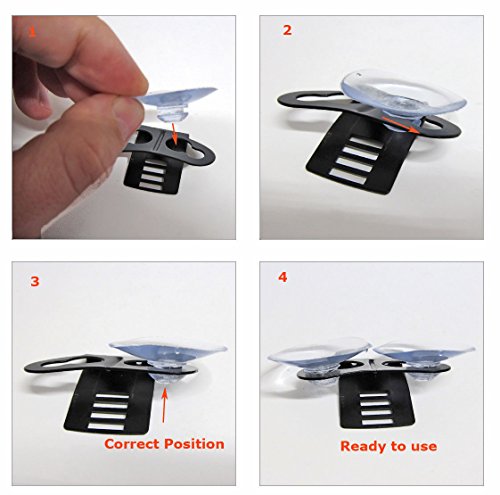 Ramtech 4-Pack Suction Cups Replacement Kit for Radar Laser Detector Windshield Mounts for Beltronics STi Magnesium Construction, STi Magnum 940 955 965 995 GX65 RX55 RX65 V6 V8 V10 V12, SCLD