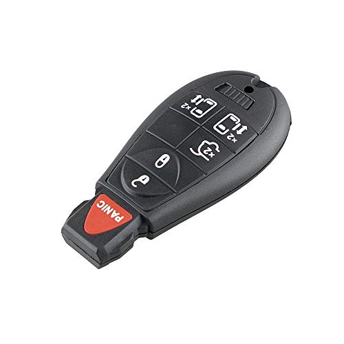 2PCS 6 Button Key Fob Compatible for 2008-2015 Chrysler Town and Country,2008-2014 Dodge Grand Caravan