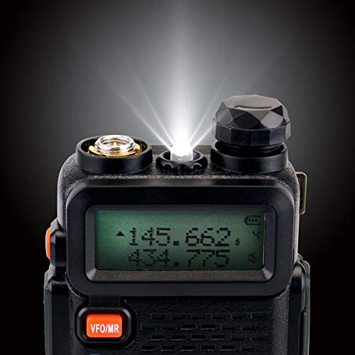Retevis RT-5R Dual Band Two Way Radios Long Range, High Power 128CH 2 Way Radio, Flashlight 1400mAh Walkie Talkies for Adults with Earpiece (6 Pack)