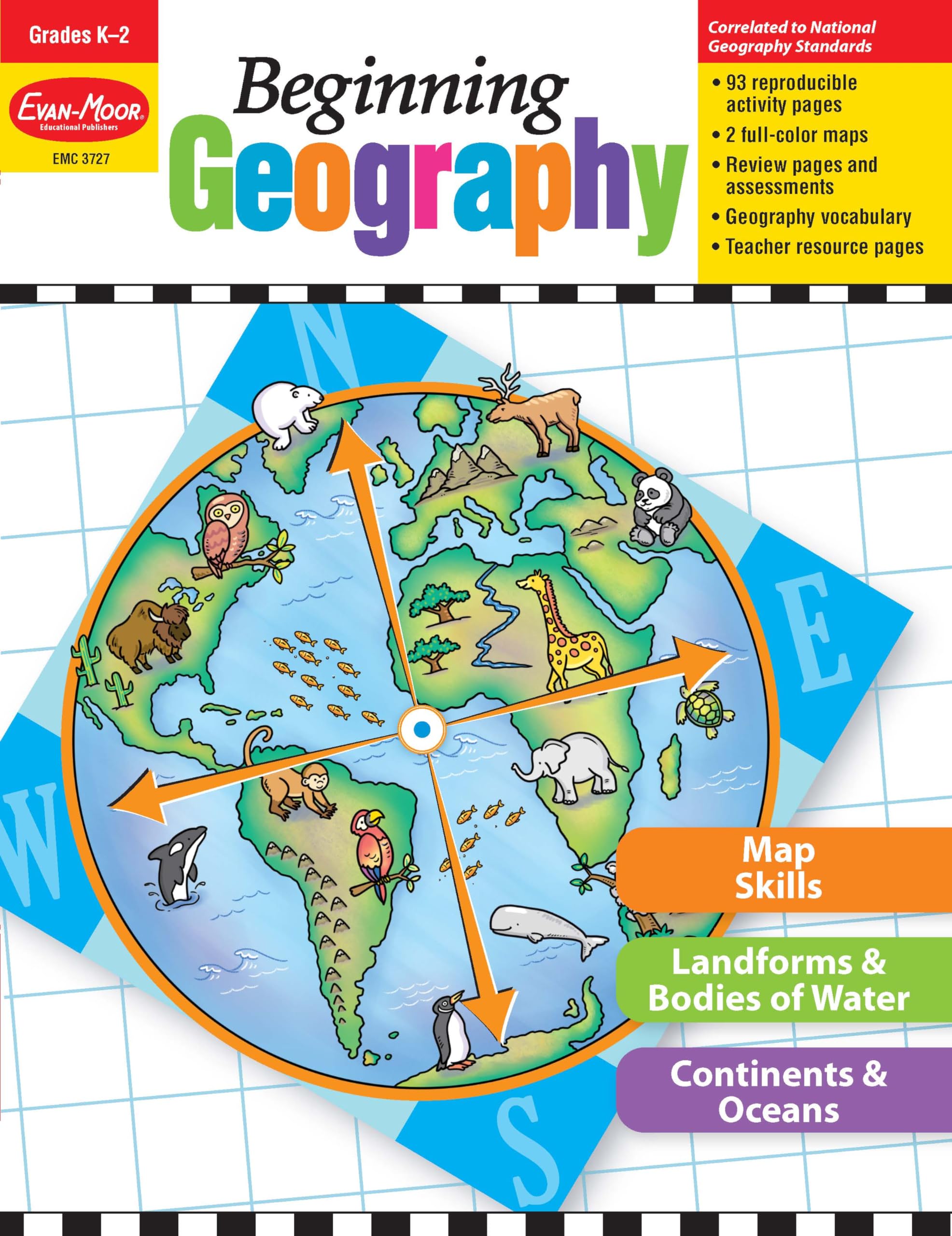 Beginning Geography Workbook, Homeschooling and Classroom Resource Workbook (Beginning Geography (Evan-Moor))