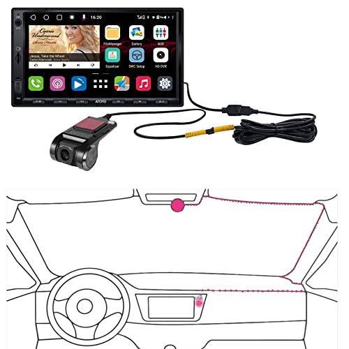 ATOTO AC-44P2 1080P USB DVR On-Dash Camera - Sony Sensor Image- Recording Video On Camera End -Compatible with ATOTO A6 & S8 Series. Not Compatible with F7 Series and P8 Series