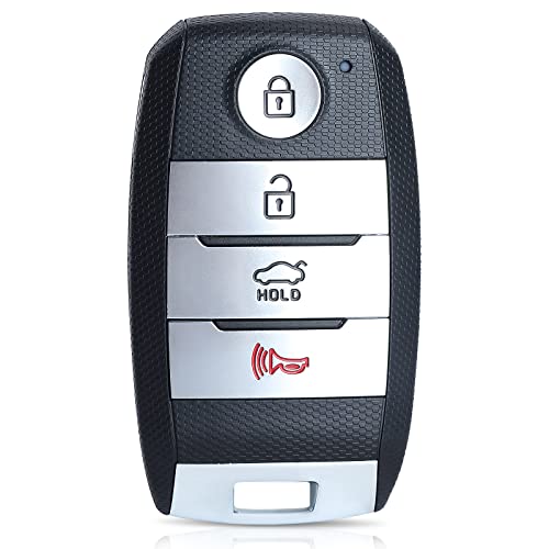 Aichiyu Smart Remote Key Fob Replacement for Kia Optima 2014 2015 4 Buttons FSK 433Mhz ID46 Chip, FCC ID: SY5XMFNA433, Model: SVI-XMFNA433, P/N: 95440-2T500, 95440-4U000