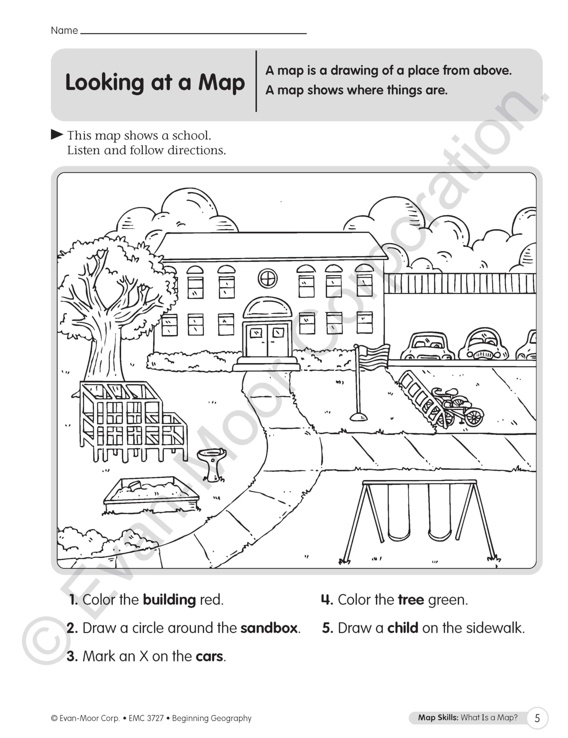 Beginning Geography Workbook, Homeschooling and Classroom Resource Workbook (Beginning Geography (Evan-Moor))