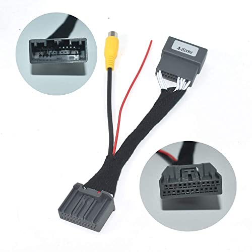 Car Rear View Backup Reverse Camera Adapter RCA Cable for Honda Vezel HR-V HRV XR-V XRV 2013~2019 Original OEM Factory Screen Video Input