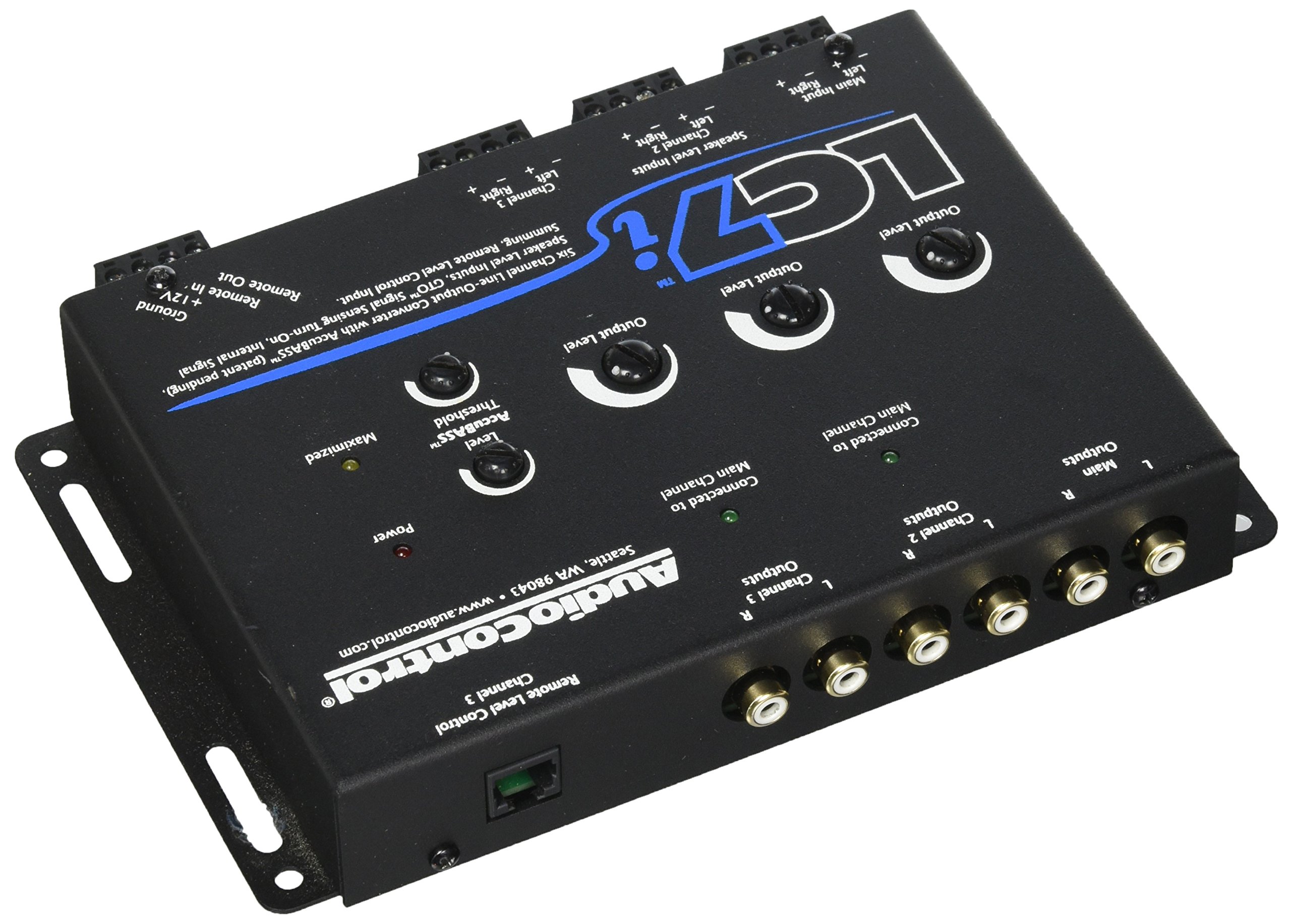 AudioControl LC7i Black 6-Channel Line Output Converter with Bass Restoration