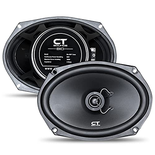 CT Sounds BIO-6X9-COX 6x9 Inch Coaxial Car Speakers, 200 Watts Max, Pair