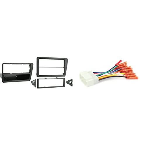 Metra 99-7860 Single/Double Din Installation Kit for 2002-2005 Honda Civic SI & Scosche HA08BCB Compatible with Select 1998-08 Honda Power/Speaker Connector/Wire Harness
