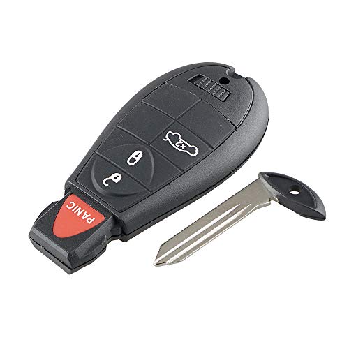 2PCS New Replacement 4 Button Keyless Entry Remote Key Fob Transmitter for M3N5WY783X Chrysler 300/Dodge Charger Challenger Magnum with Ignition Key IYZ-C01C