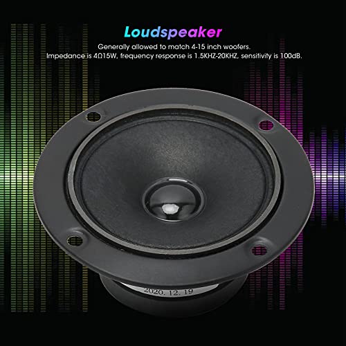 753 3in 4 Ohm Loudspeakers, 5W Speaker Audio Loudspeaker Tweeter Magnetic HiFi Treble Speaker
