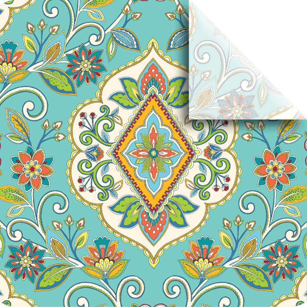 Jillson Roberts 24 Sheet-Count Premium Printed Tissue Paper Available in 3 Different Assortments, Fanciful Florals