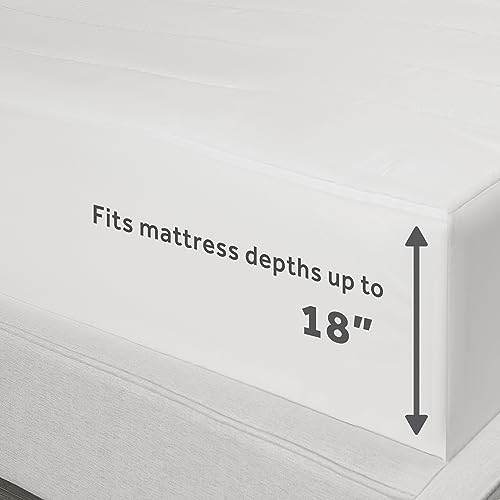 Sunbeam Electric Heated Mattress Pad - Twin, 39"x75", 12 Heat Settings, 12hr Auto Shut-Off, Fast Heating, Machine Washable - White
